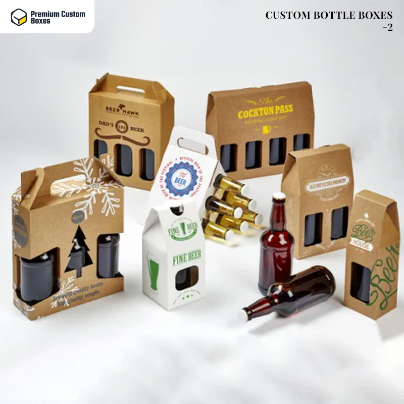 Custom Printed Bottle Boxes - Bottle Packaging Boxes Wholesale